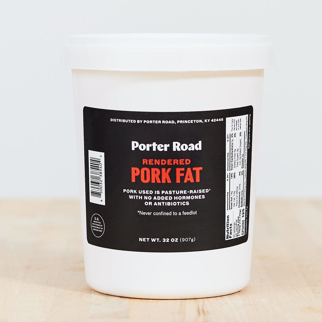Rendered Pork Fat 32 oz | Forested Pork with No Antibiotics – Porter Road