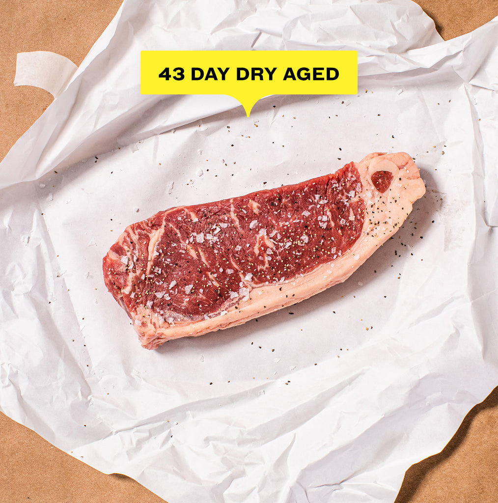 43 Day Dry Aged NY Strip – Porter Road